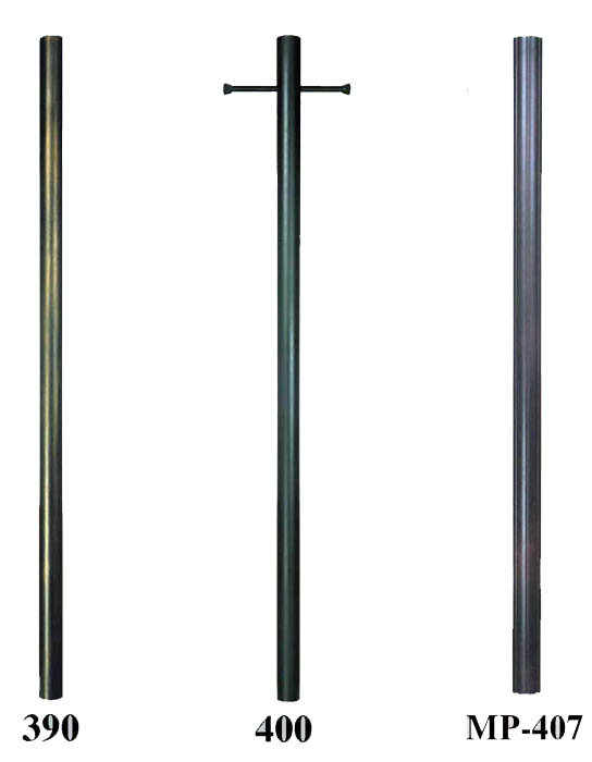 7' Smooth Burial Post w/ Ladder Rest & Photo Control